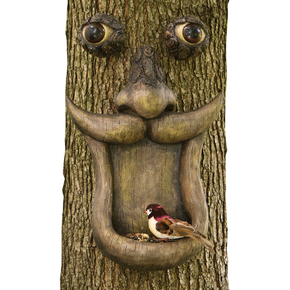 Bits and Pieces - Tree Face Bird Feeder - Yard Decorations - Whimsical ...