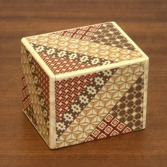 Bits and Pieces Wooden Puzzle Box – 11-Step Secret Compartment Brain ...