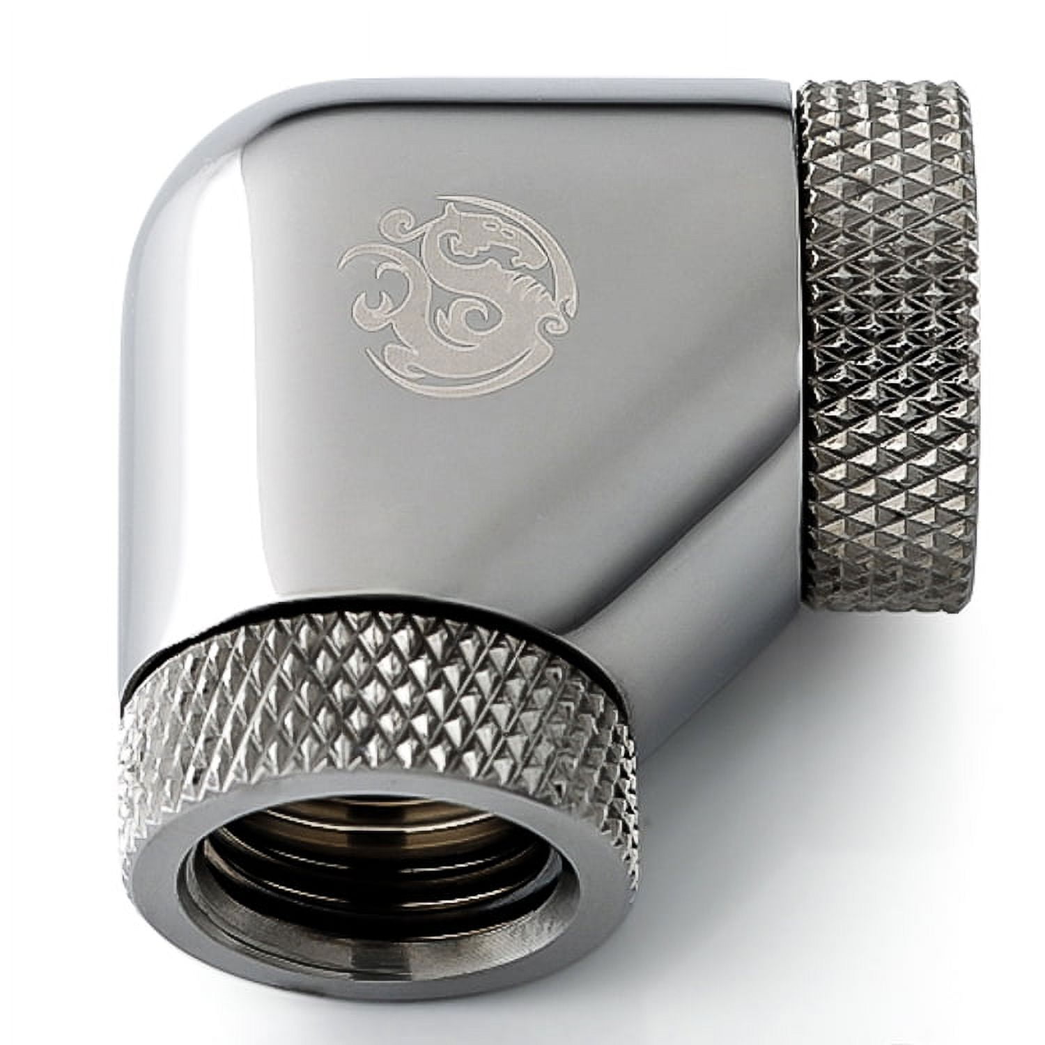 Bitspower G1/4" Female to Female Extender Fitting, 90 Degree Dual ...