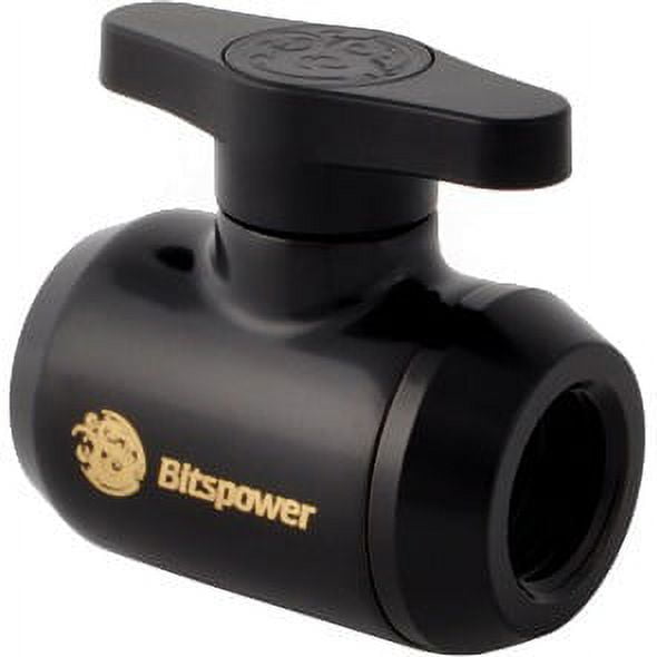Bitspower Matt Black Mini Valve With Black Handle - Walmart.com