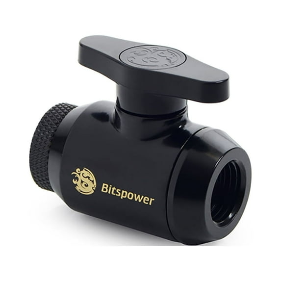 Bitspower Mini Valve with Rotary Inner G1/4" port and Inner G1/4" port, Matte Black - Walmart.com