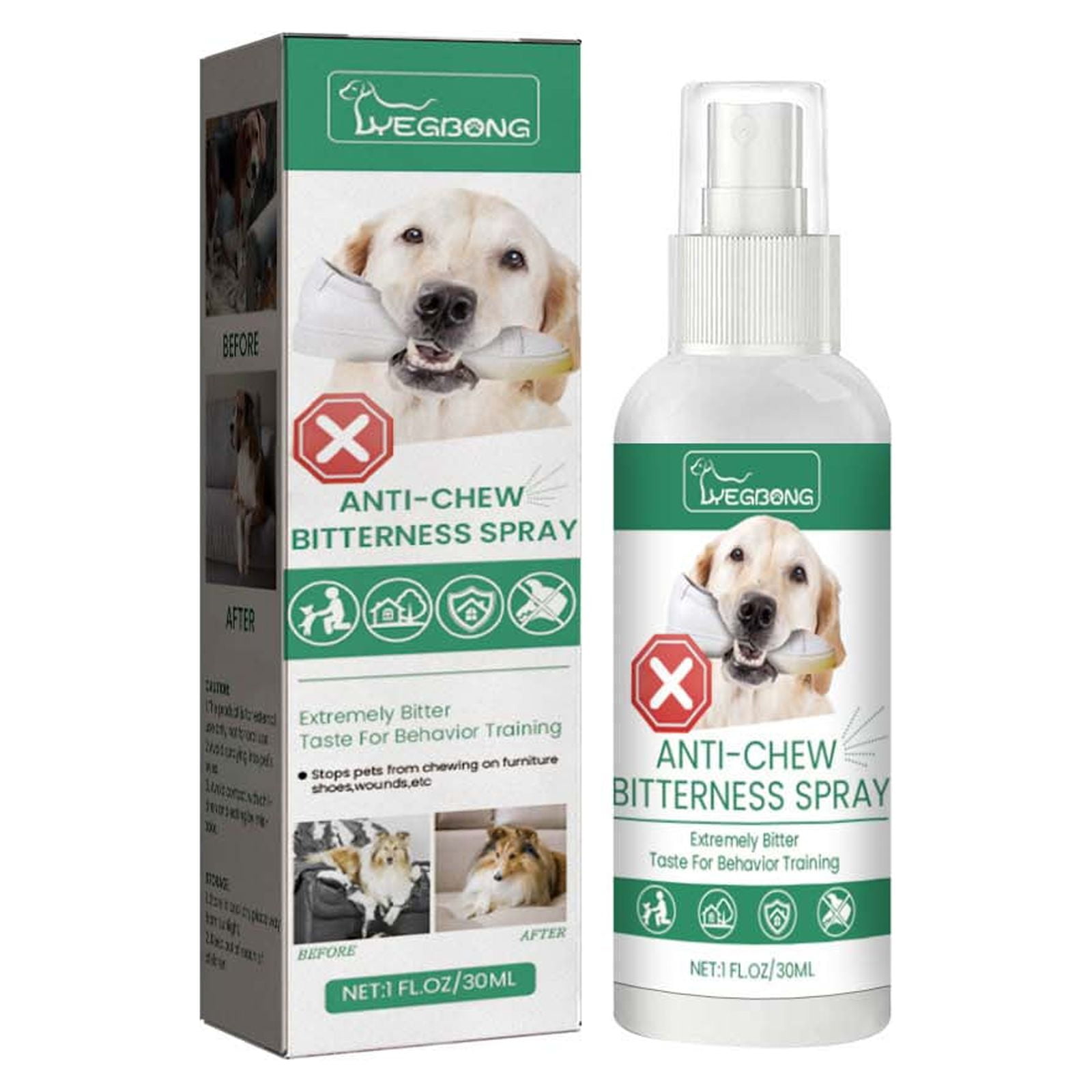 Bitter Apple Spray for Dogs to Stop Chewing, Nature & Safe No Chew ...