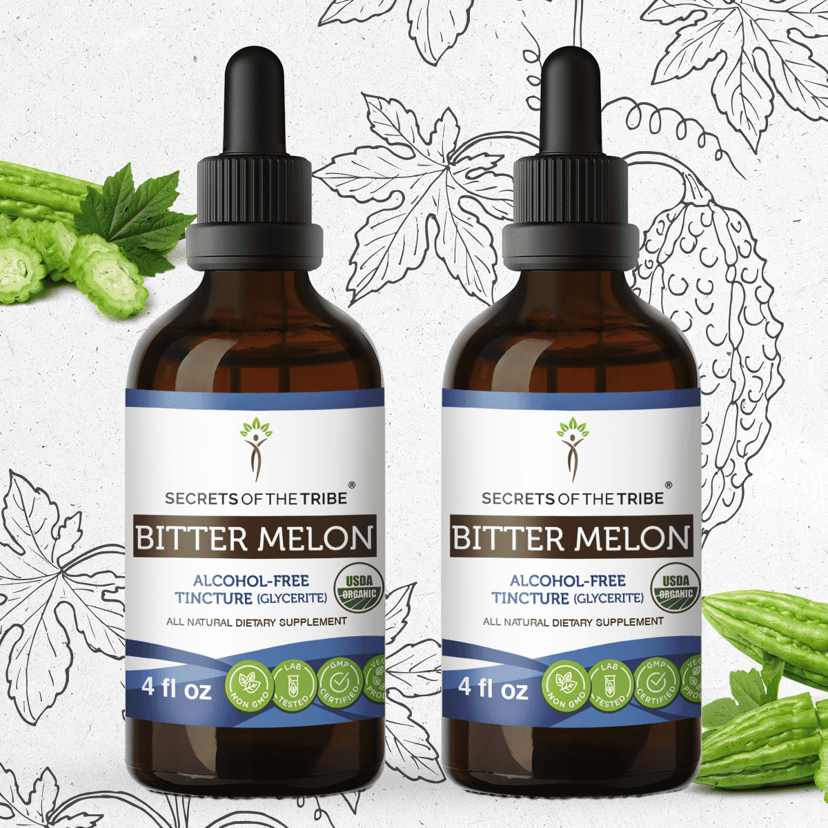 Secrets Of The Tribe Bitter Melon Organic Dietary Supplement, Natural ...