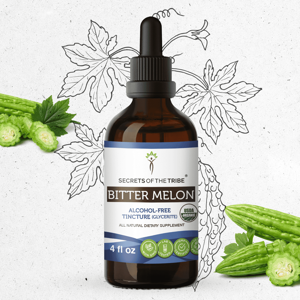 Secrets Of The Tribe Bitter Melon Organic Dietary Supplement, Natural ...