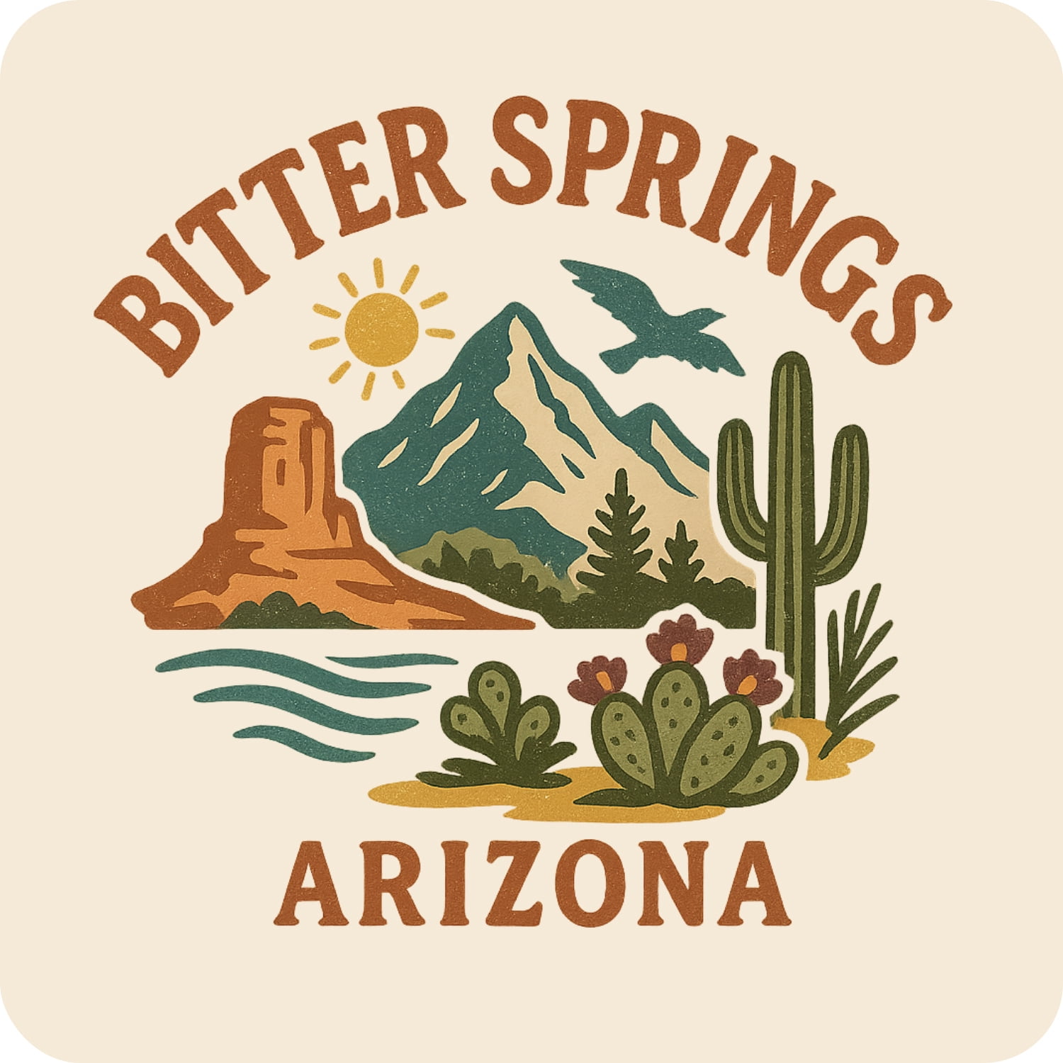 Bitter Springs Arizona Keepsakes Souvenir Vinyl Sticker – Destination ...