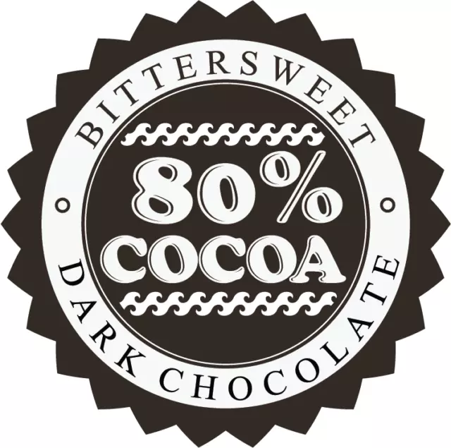 Bitter Sweet Dark Chocolate 80 Percent Car Sticker Phone Decal Water ...