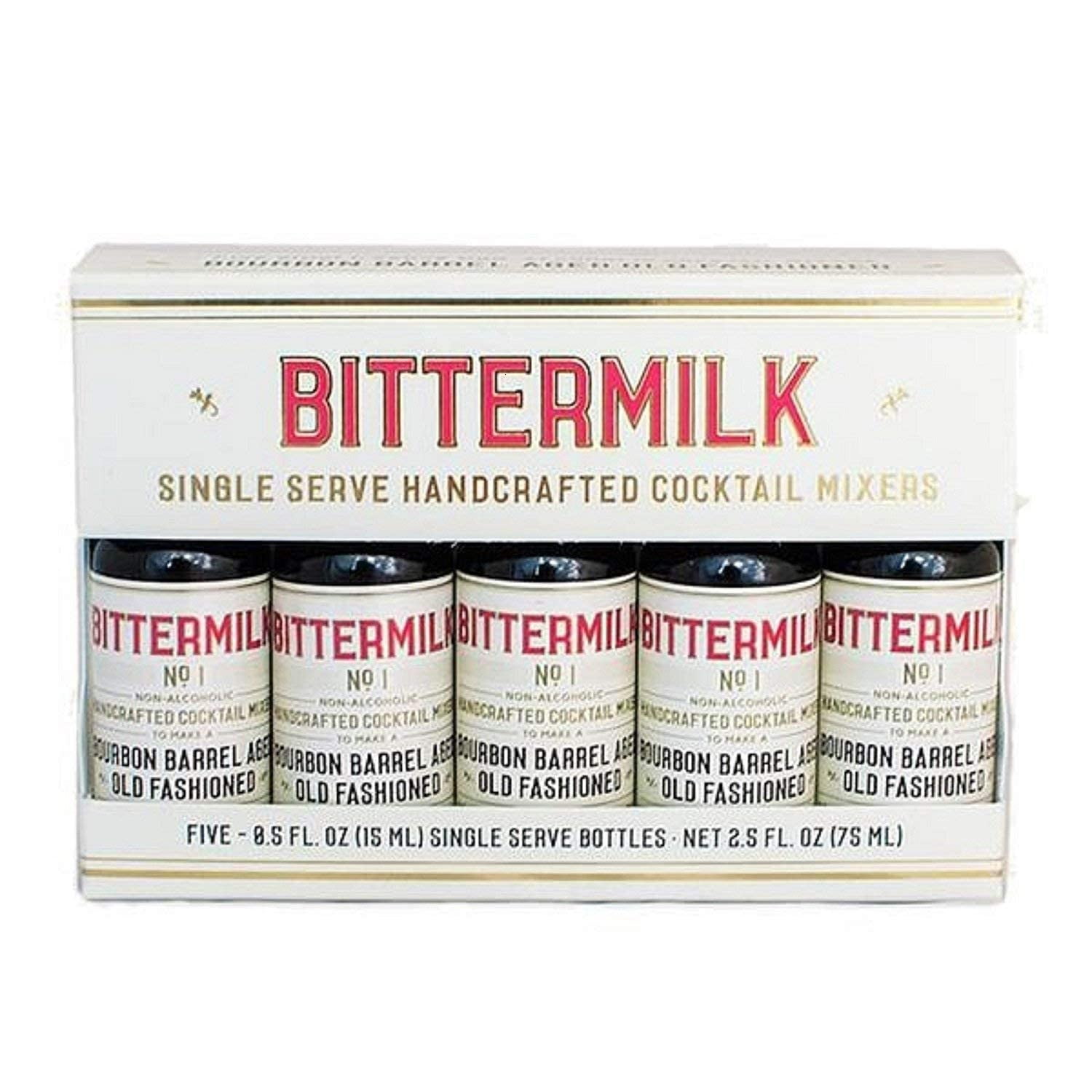 Bittermilk Single Serve No.1 Bourbon Barrel Aged Old Fashioned 5-Pack ...