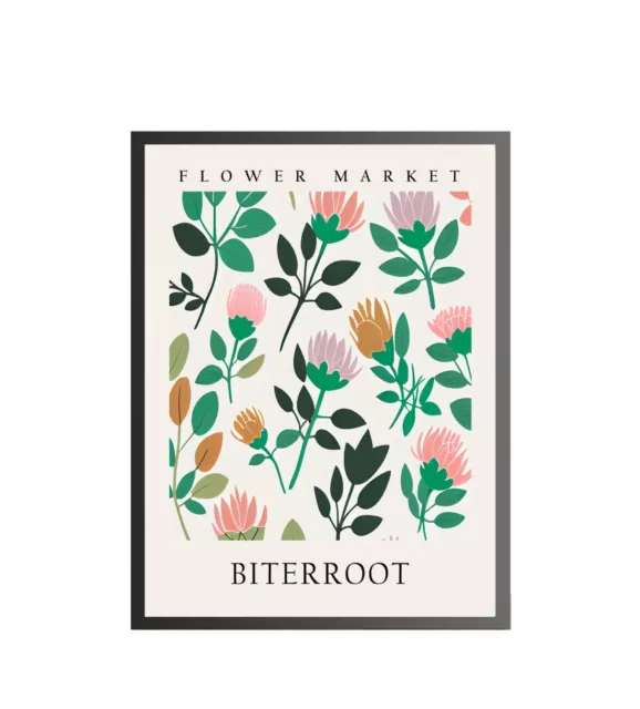 Bitterroot Flower Photo Art Print Poster Wall Art Painting Phone Decal ...