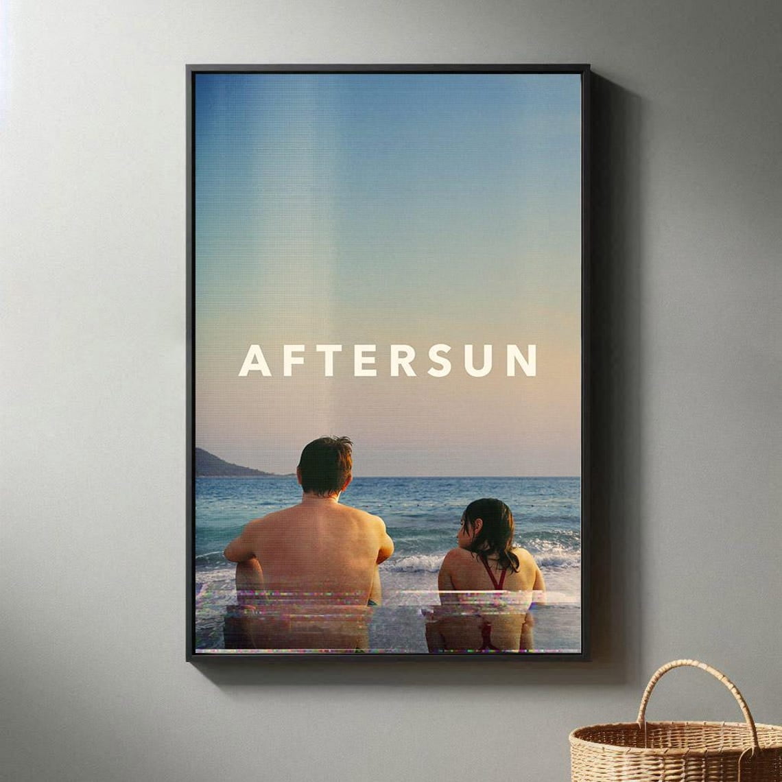 Bittersweet Fatherhood Vacation Memories Aftersun Minimalist Black and ...