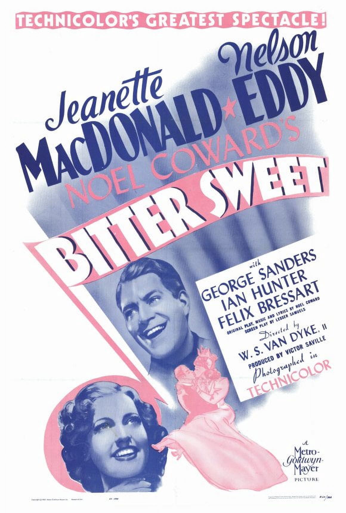 Bittersweet - movie POSTER (Style A) (27" x 40") (1962) - Walmart.com
