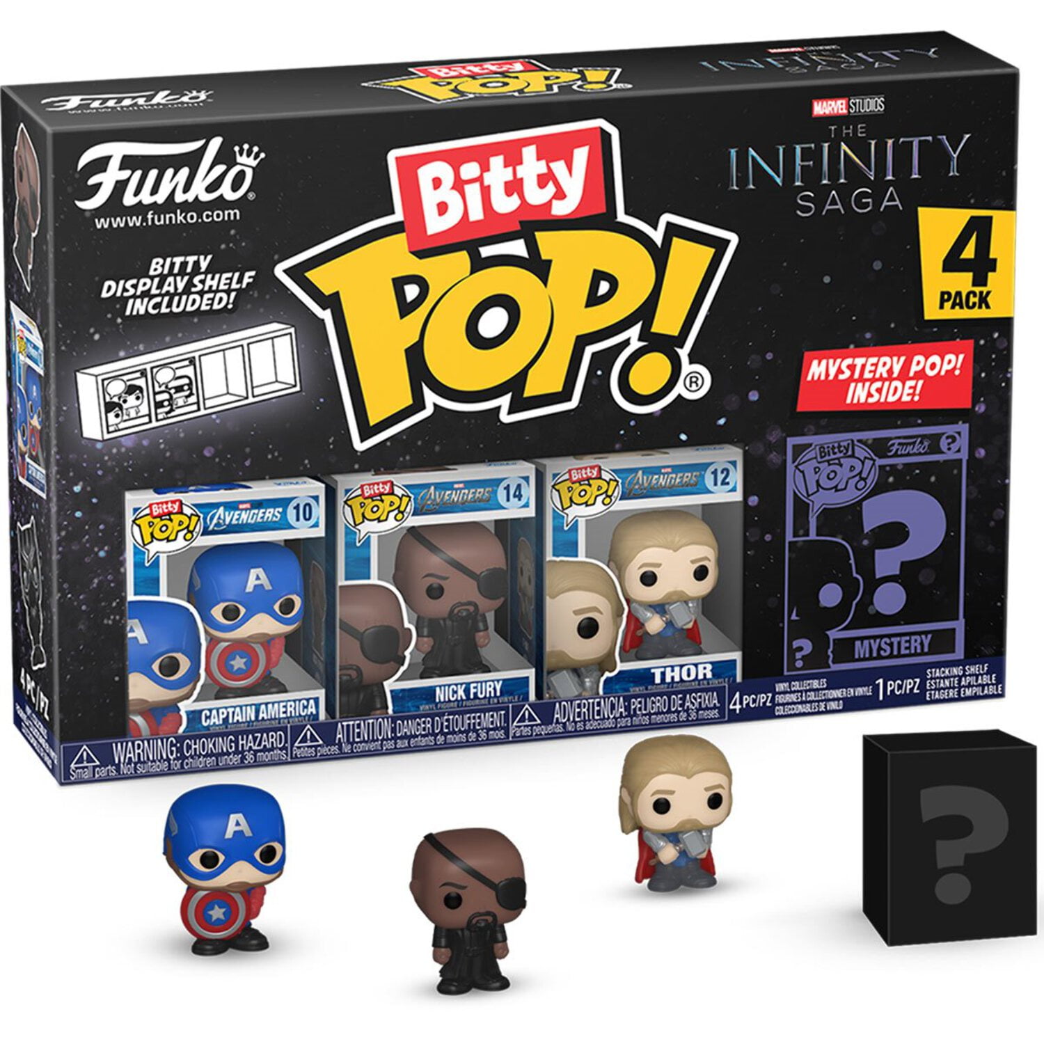 Bitty POP: Marvel- Capt. America 4PK - Walmart.com