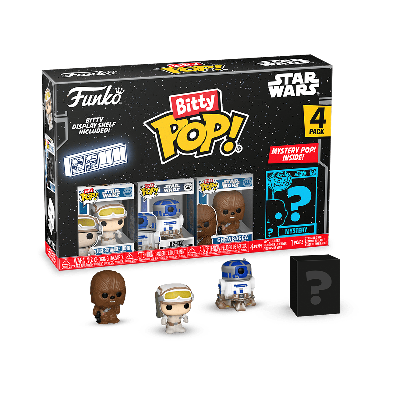 Funko Bitty POP: Star Wars Series 2- Luke Bitty POP 4-Pack, Empire ...
