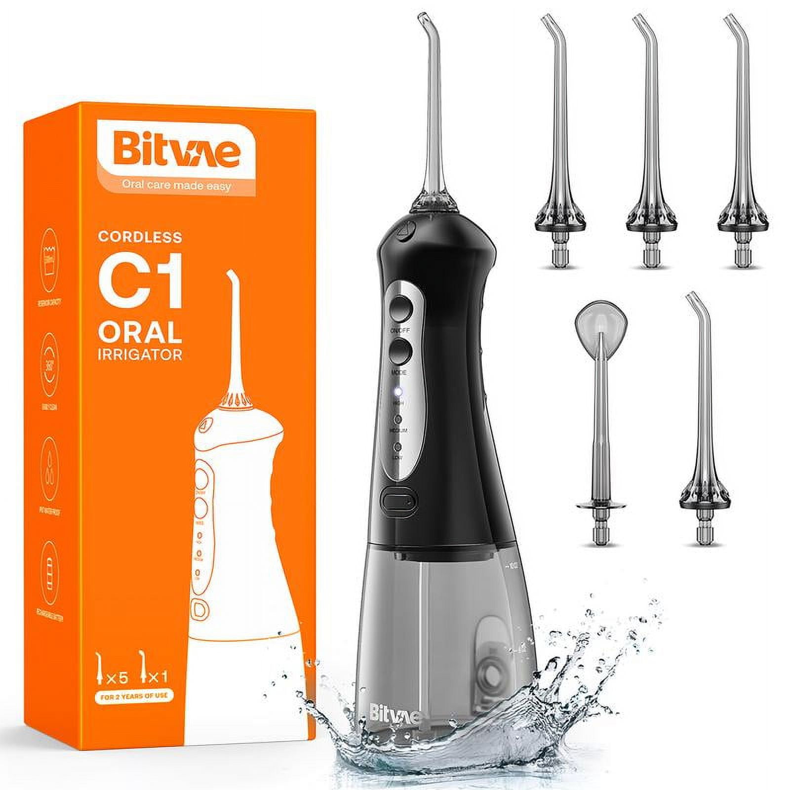 Bitvae C5/C6 Water Flosser for Teeth - Cordless Portable Oral Irrigator, Powerful and ...