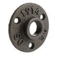 Biudunm 1/2 Inch Black Cast Iron Pipe Fittings Floor Flange Threaded - Walmart.com
