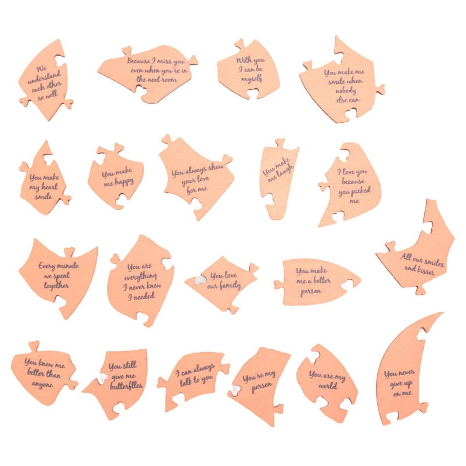 32Pcs Reasons Why Love You Wooden Heart Puzzle, Anniversary Love Puzzle ... 32Pcs Reasons Why Love You Wooden Heart Puzzle, Anniversary Love Puzzle ...