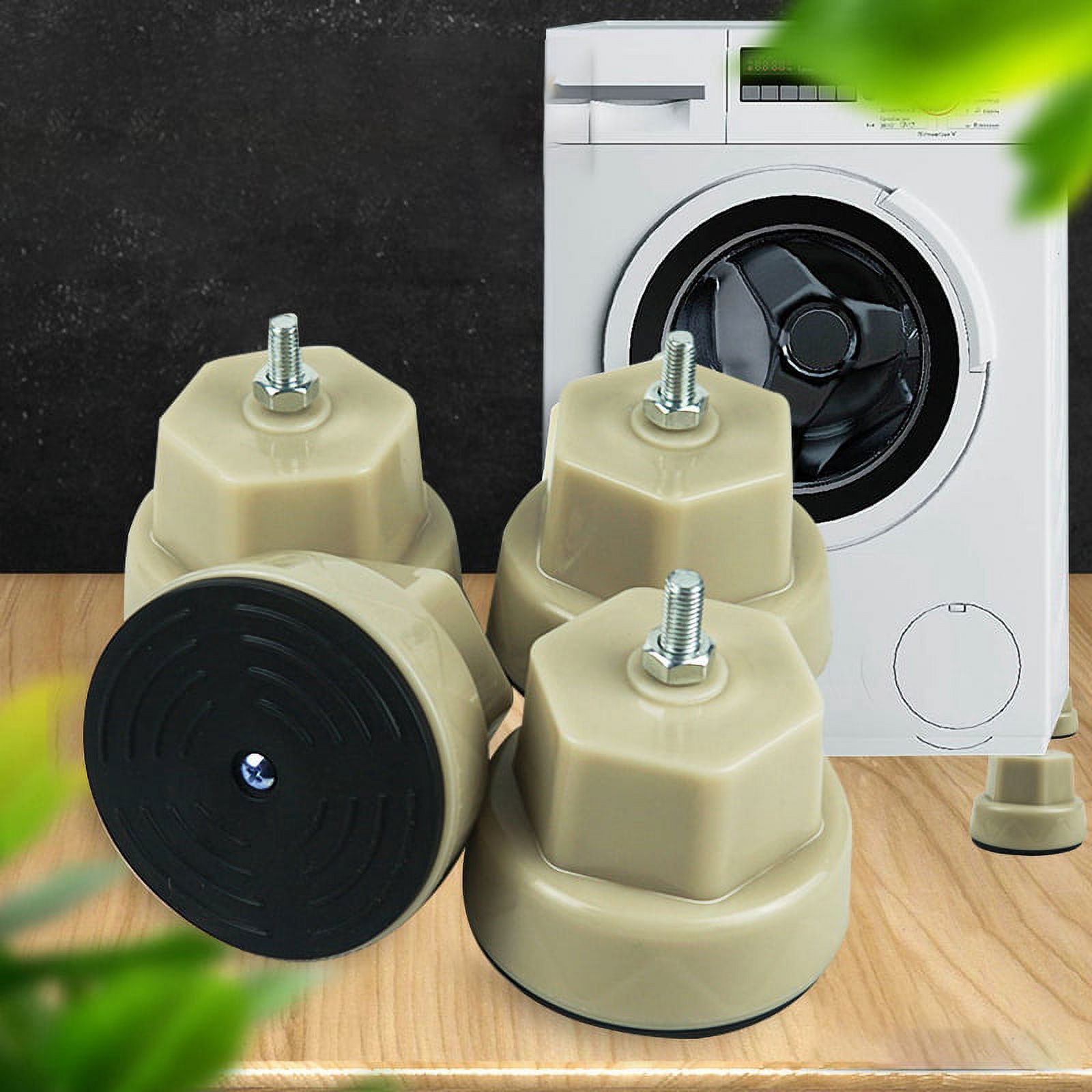 4Pcs Anti Vibration Pads Roller Washing Machine Feet Mat Anti- Noise ...