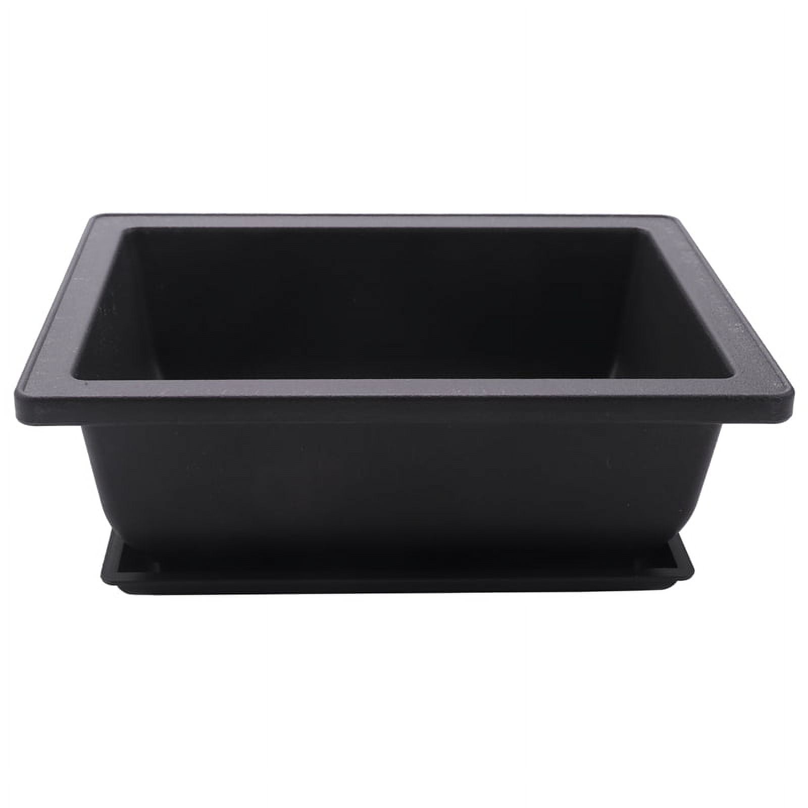 6-Piece Bonsai Pots-Classic Deep Wet Tray with Built-in Mesh-for Plants ...