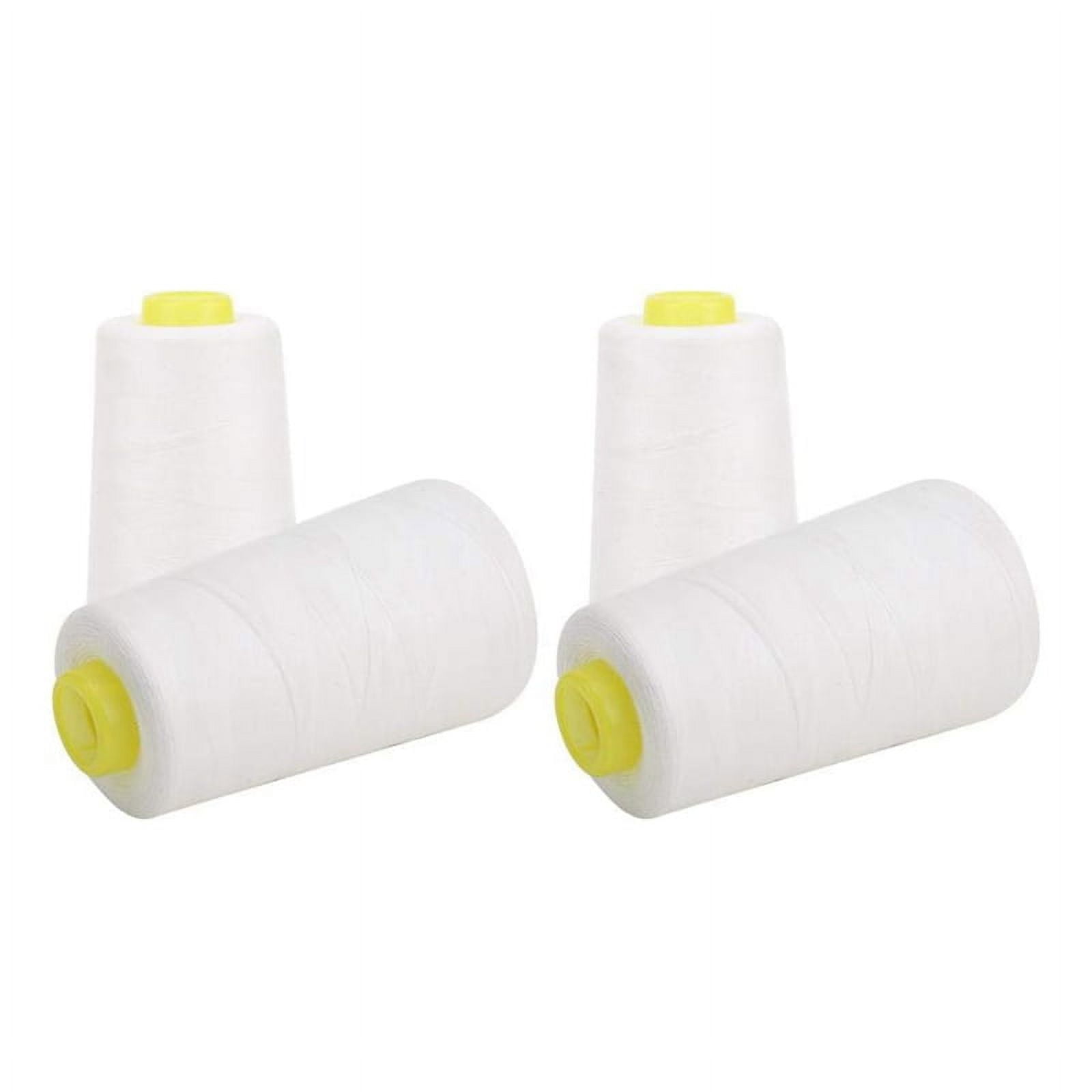 All-Purpose White Thread for Sewing Polyester Sewing Thread of 3000 ...