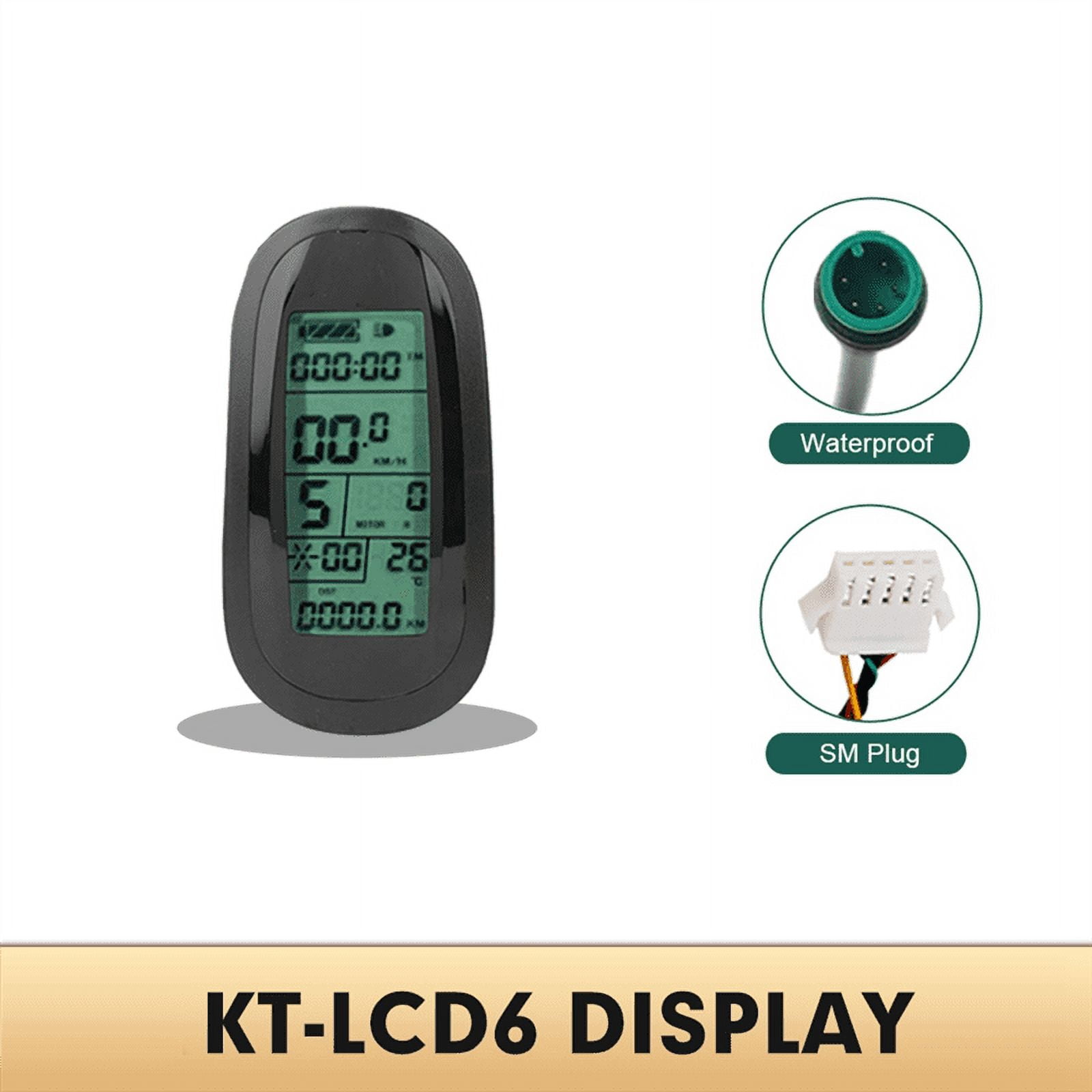 Biudunm Ebike 24V 36V 48V 72V KT-LCD6 Display Intelligent Control Panel ...