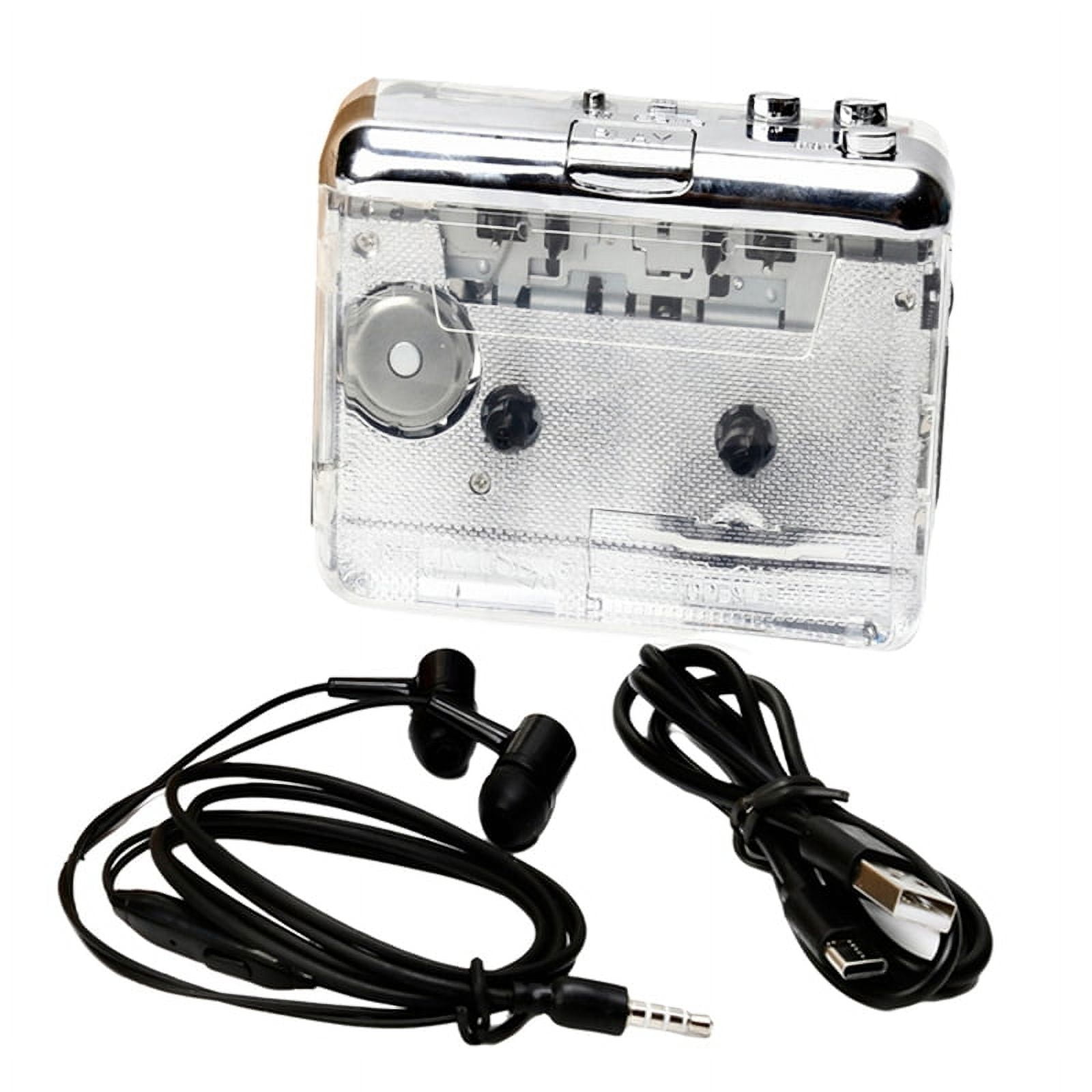 Fully Transparent Shell Cassette to MP3 Type-C Interface Metal+Plastic ...
