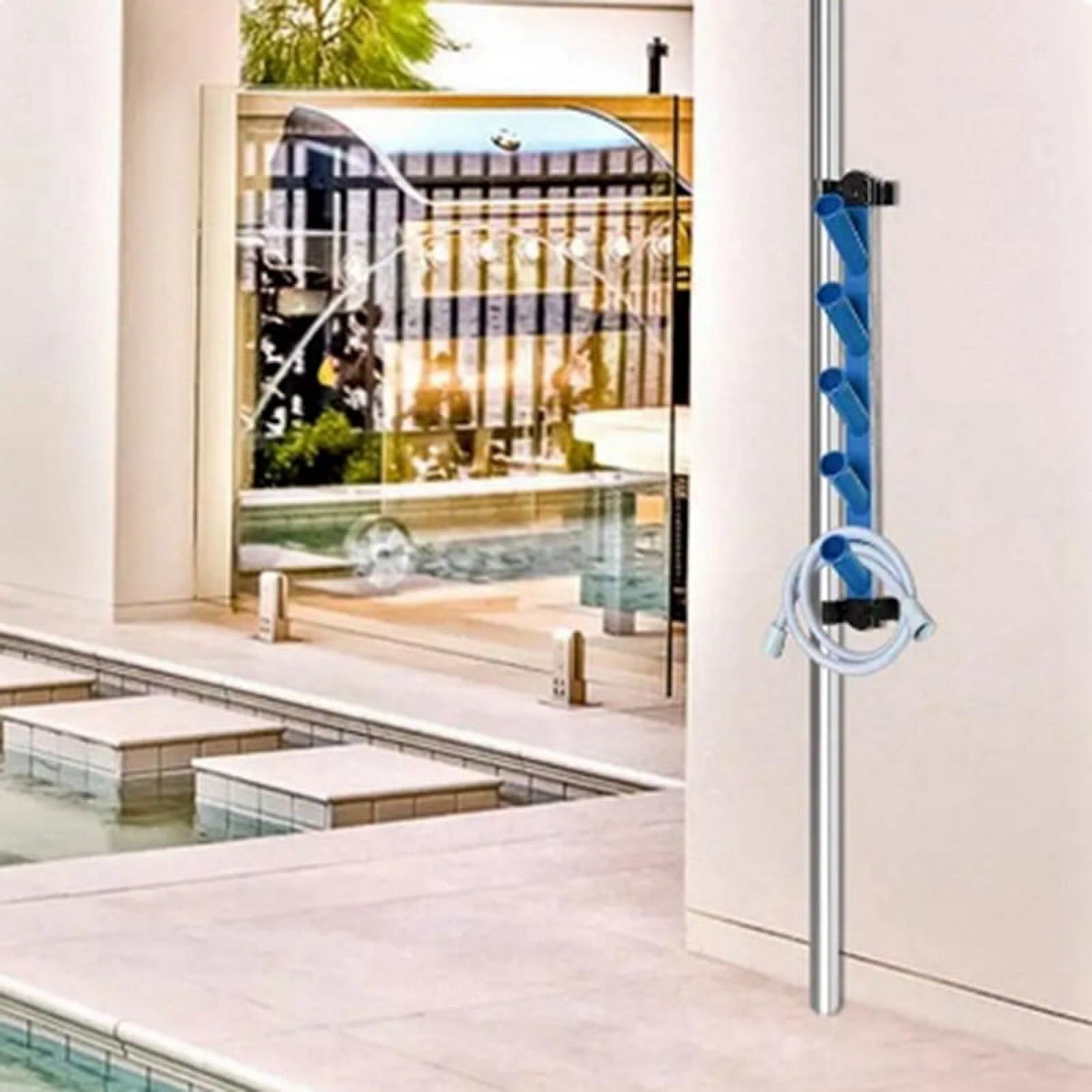 Multi-Purpose Hook Portable Vacuum Hoses Leaf Rakes Pool Tool Organizer ...