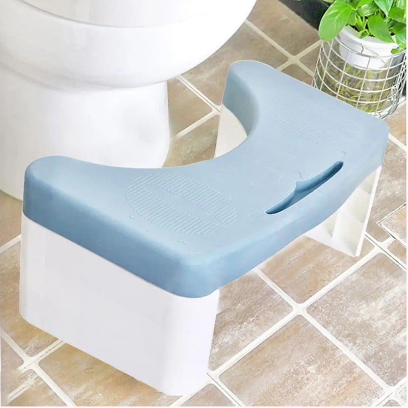 Toilet Foot Stool for Adults Poop Stool with Mobile Phone Slot Portable ...