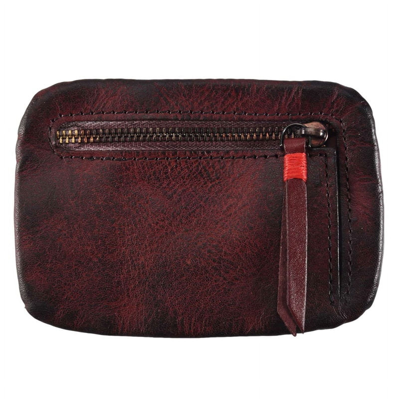 Vintage Men's Genuine Leather Mini Coin Purse Card Case Holder Wallet Clutch Male Short Zipper ...