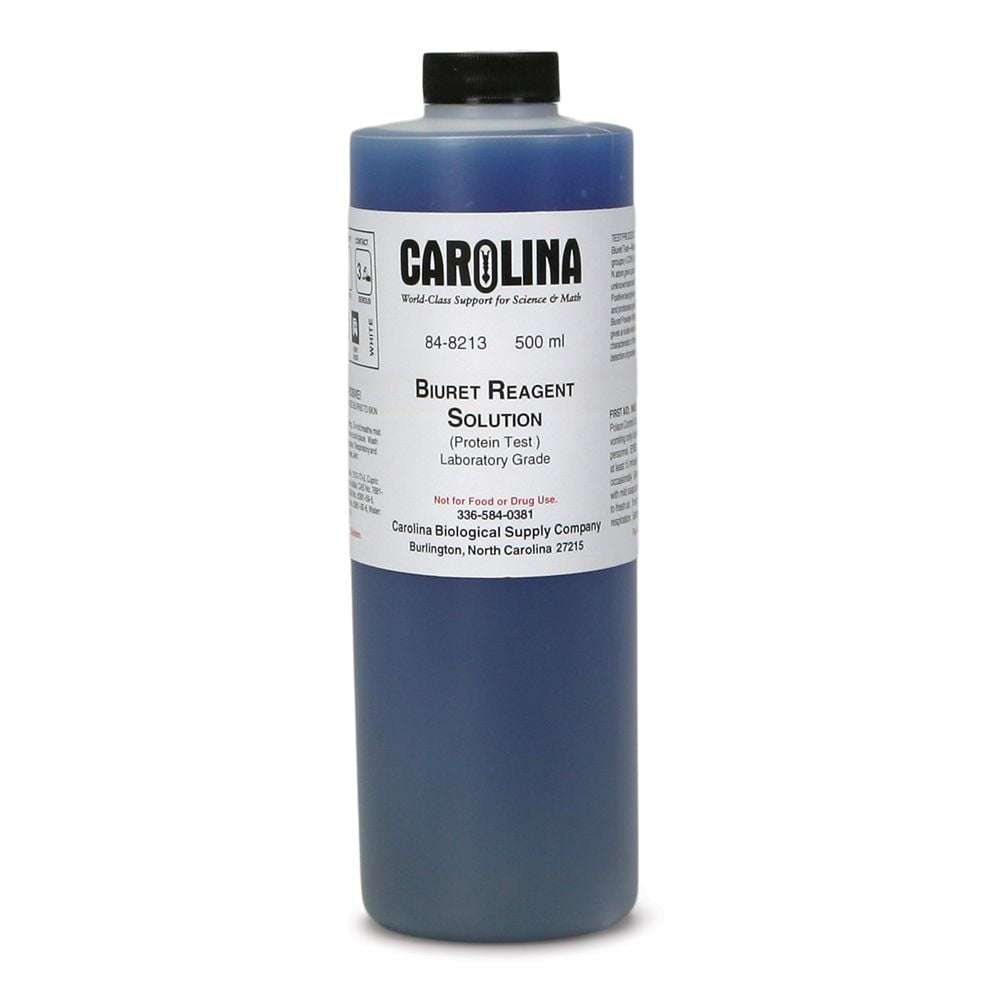 Carolina Biuret Reagent, Laboratory Grade – 500 Ml Protein Test ...