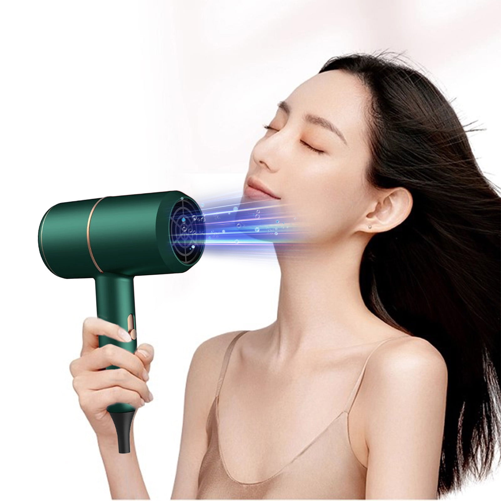 Biweutydys Electric Hair Dryer Blue Light Hair Dryer High-power Electric Hair Dryer Home Hair ...