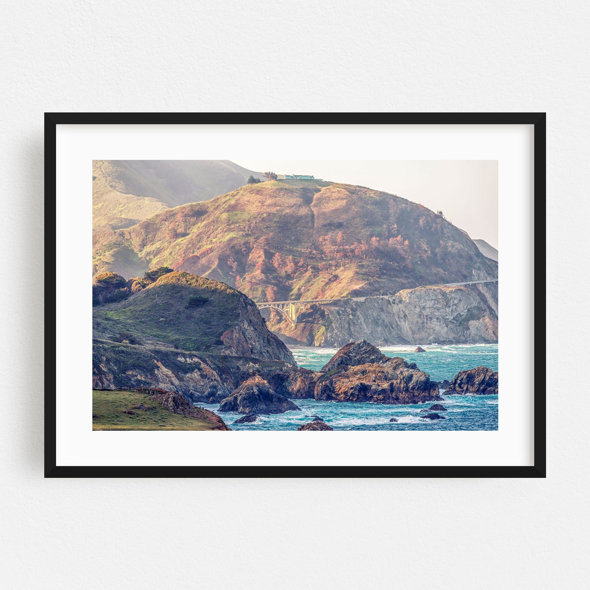 Bixby In The Distance - California Photography Black Framed Wall Art ...