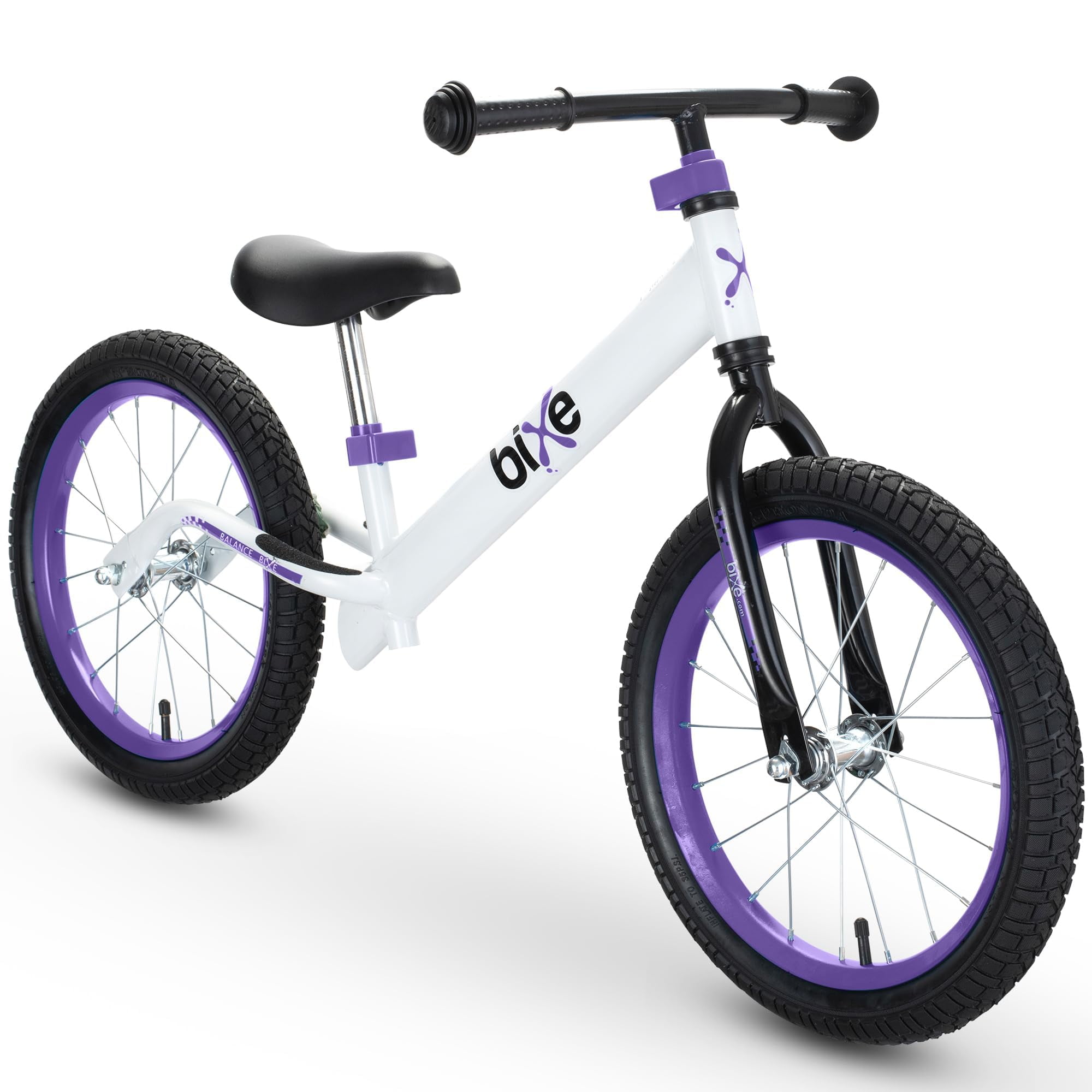 "Bixe 16"" Pro Balance Bike for Kids 4-9 Years Old, Training Cycle First (Violet)" - Walmart.com