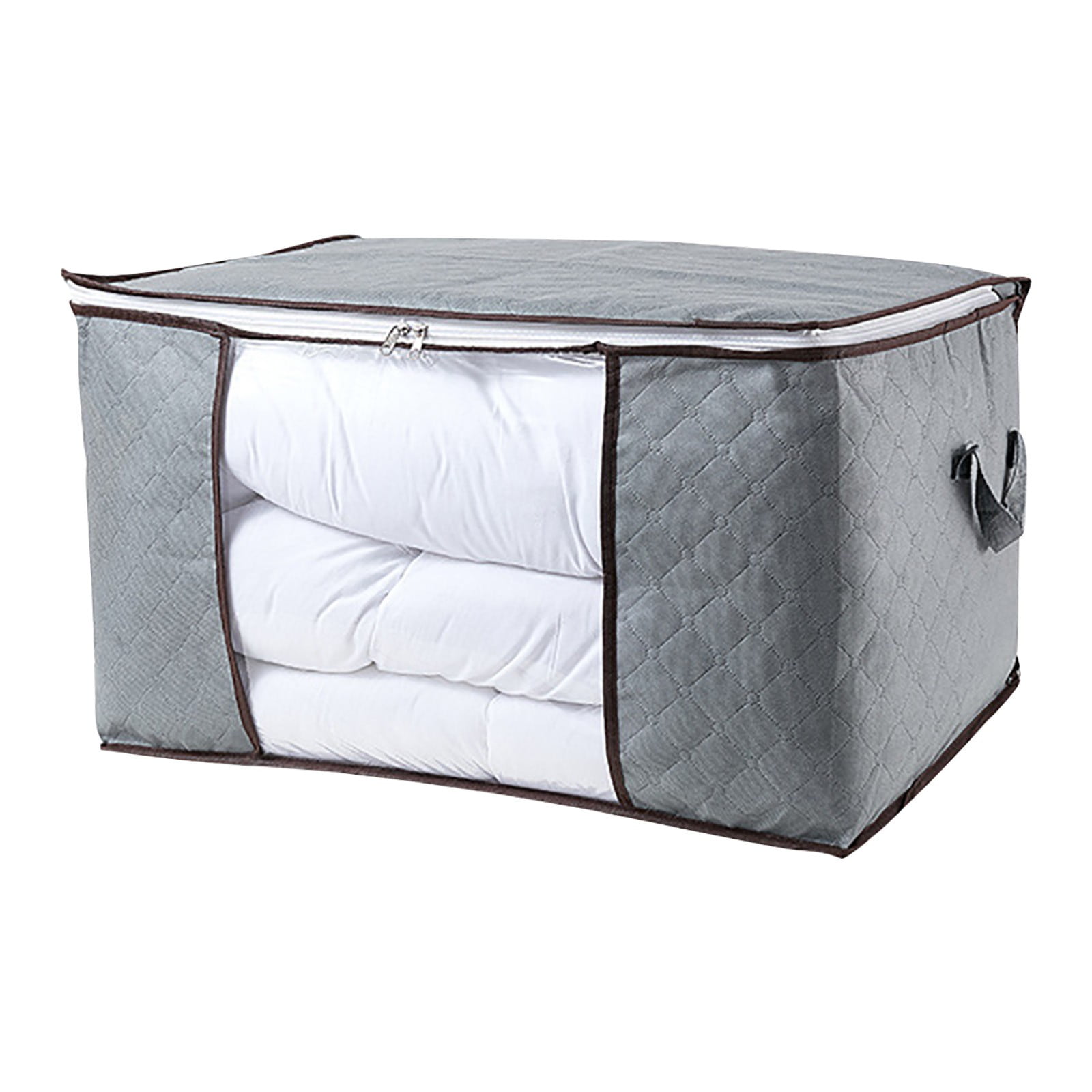 Bixock 22.2 Gallon Extra Large Storage Bins with Lid Foldable Closet ...