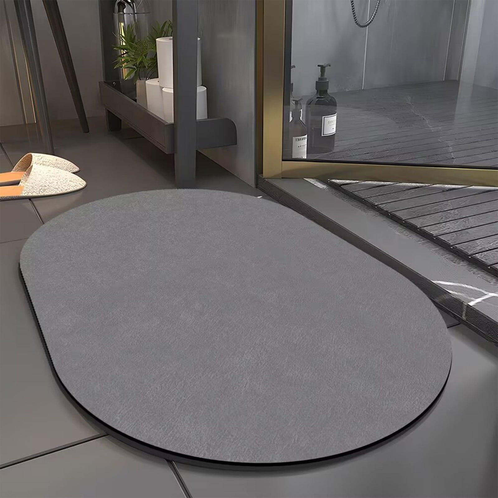 Bixock Bath Rugs Absorbent Drying Diatomite Door Mat - Non - Slip Foot ...