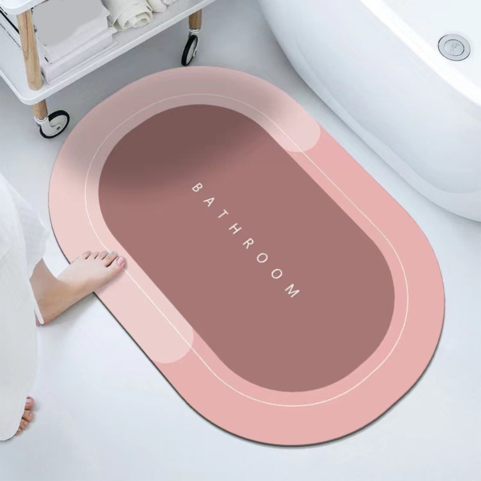 Bixock Bathroom Rugs Bathroom Water Absorbent Floor Mats Bathroom ...