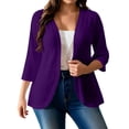 Bixock Blazer for Women Business Casual 3/4 Sleeve Lapel Open Front ...
