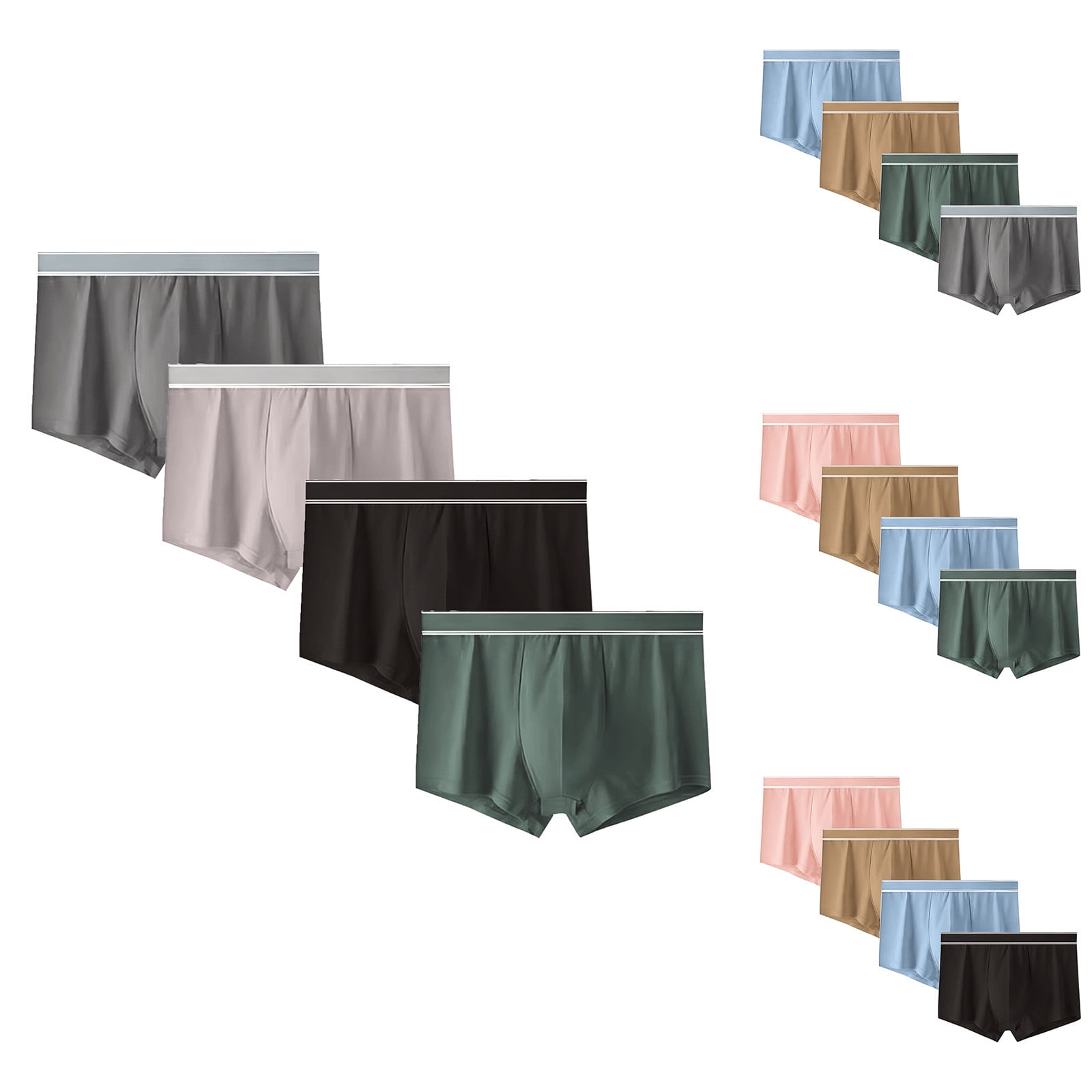 Bixock Boxer Briefs for Men,Men's Big and Tall Underwear Cotton ...