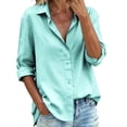 Bixock Button Down Shirts for Women Going Out Tops Long Sleeve Casual ...