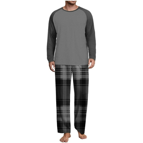 Bixock Casual Pajamas Sets for Men,Two-piece Pajamas Set for Men ...