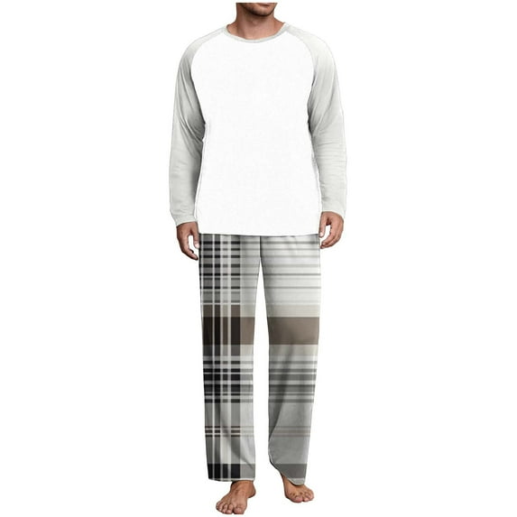 Bixock Casual Pajamas Sets for Men,Two-piece Pajamas Set for Men ...