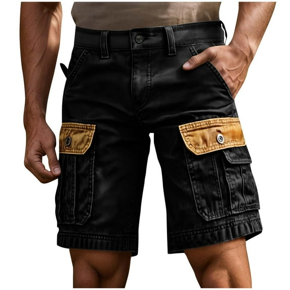 Bixock Casual Pant for Men,Cargo Short Pants for Men,Men's Print Beach ...