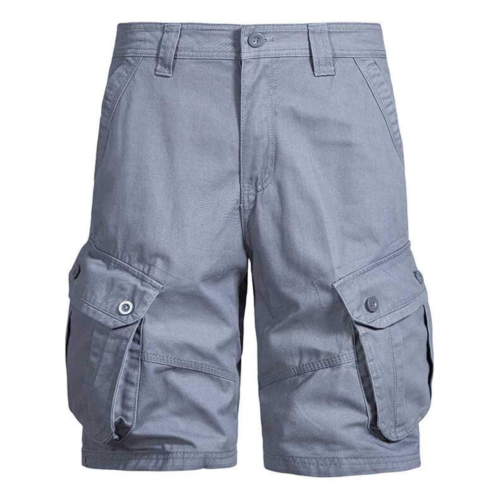 Bixock Casual Pant for Men,Cargo Short Pants for Men,Men's Solid Color ...