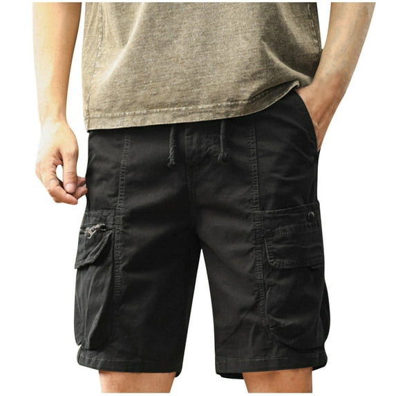 Bixock Casual Pant for Men,Cargo Short Pants for Men,Men's Solid Color ...