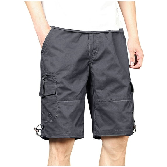 Bixock Casual Pant for Men,Cargo Short Pants for Men,Men's Solid Color ...