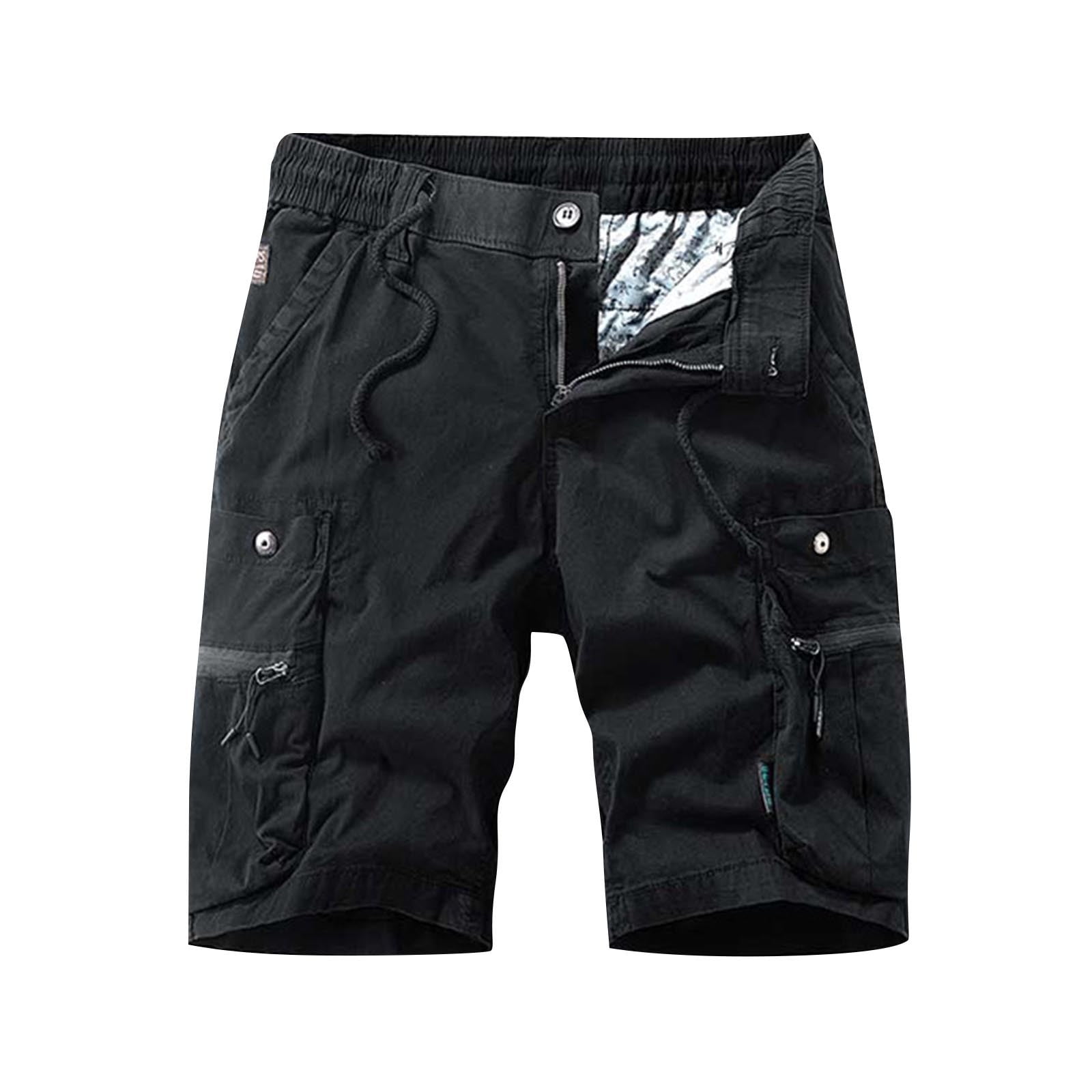 Bixock Casual Pant for Men,Cargo Short Pants for Men,Men's Solid Color ...