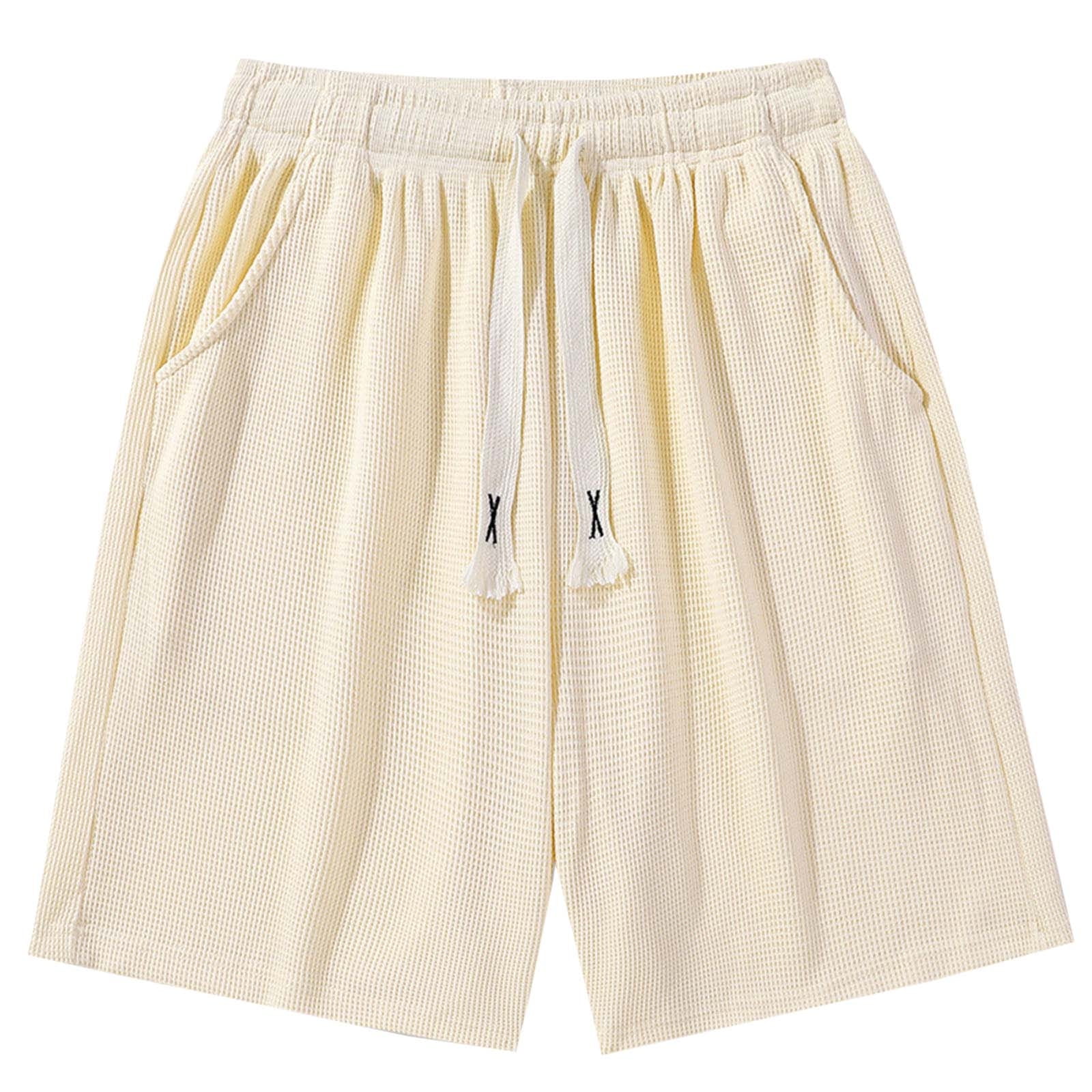 Bixock Casual Pant for Men,Short Pants for Men,Men's Solid Color French ...