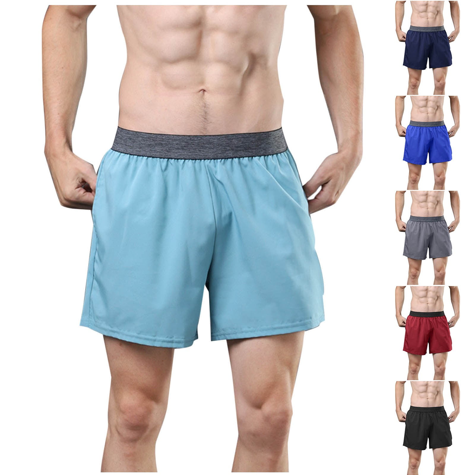 Bixock Casual Pant for Men,Short Pants for Men,Men's Solid Color Hiking ...