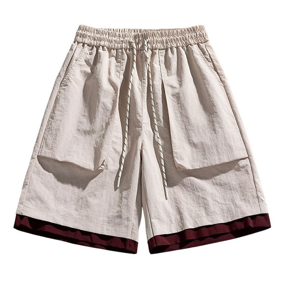 Bixock Casual Pant for Men,Short Pants for Men,Men's Solid Color Linen ...