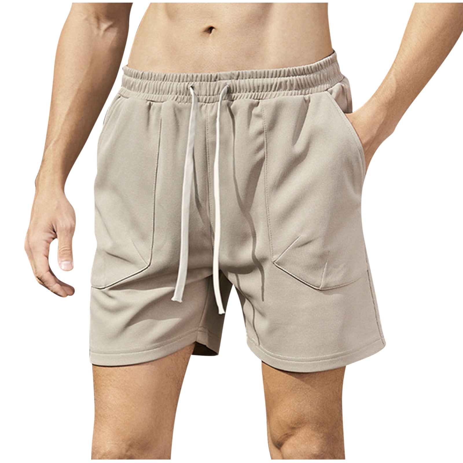 Bixock Casual Pant for Men,Short Pants for Men,Men's Solid Color Robe ...