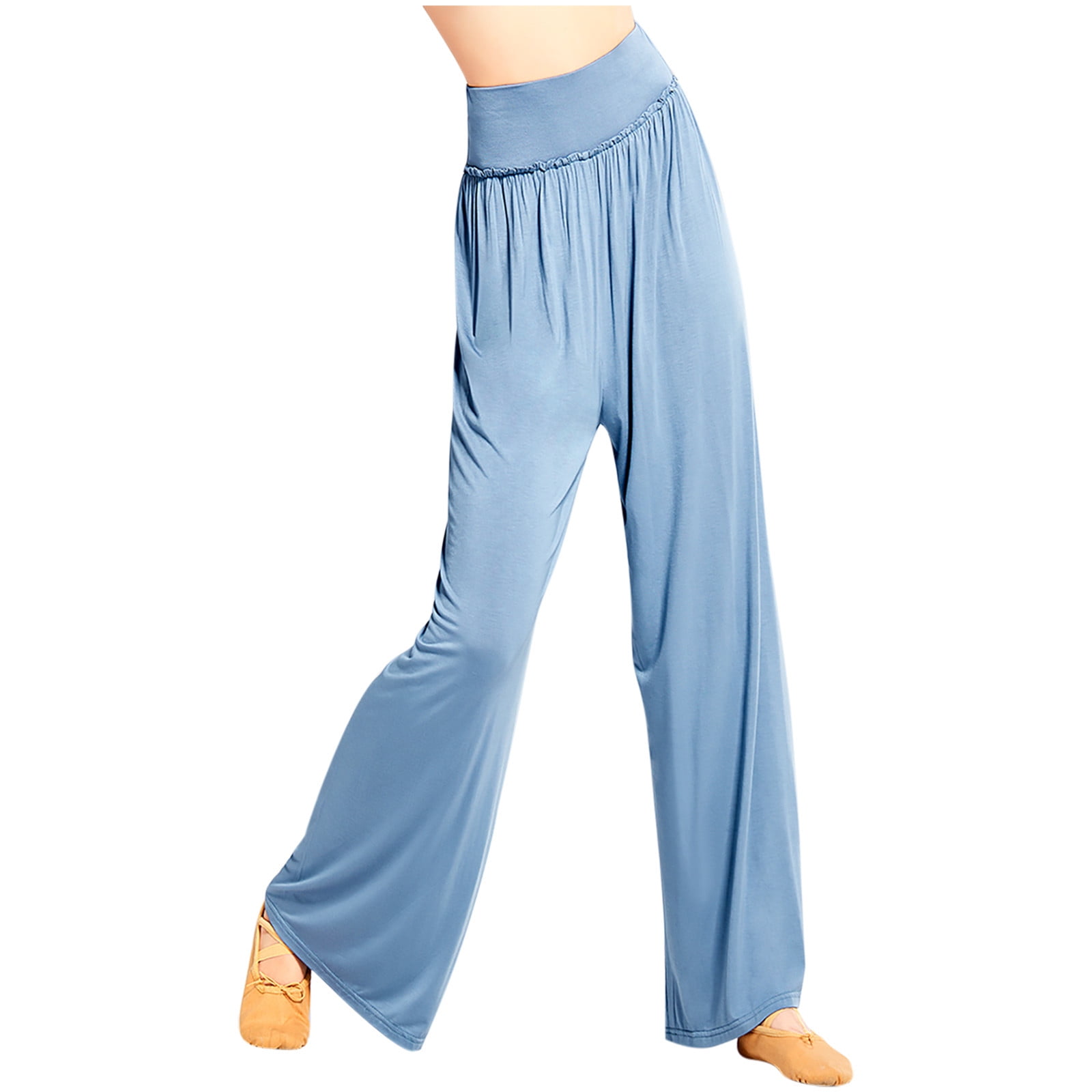 Bixock Casual Pants for Women Wide Leg Pant Soft Fabric Yoga Pants ...