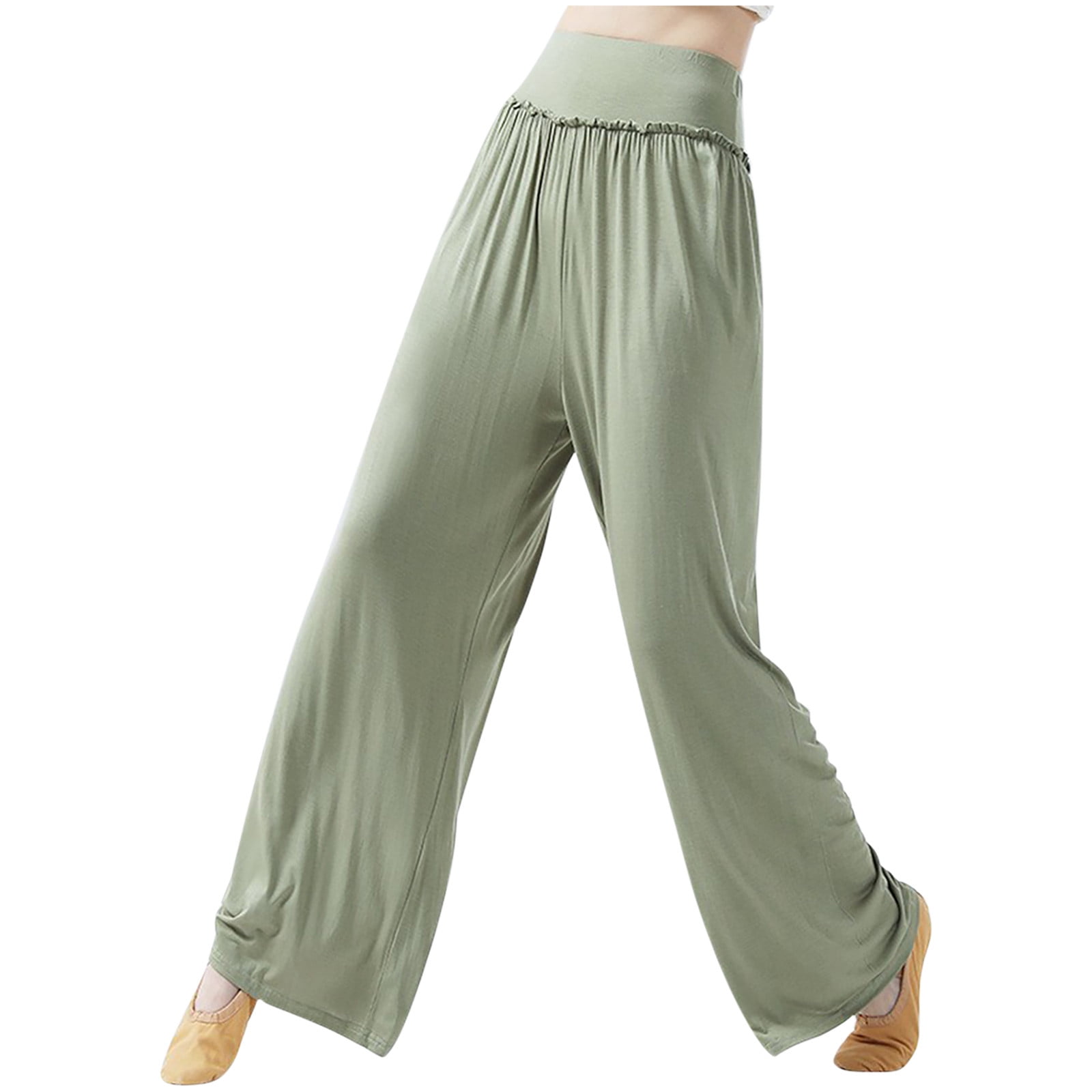 Bixock Casual Pants for Women Wide Leg Pant Soft Fabric Yoga Pants ...